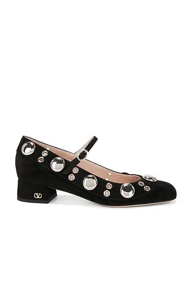Valentino Garavani Nellcote Ballerina Pump - Nero