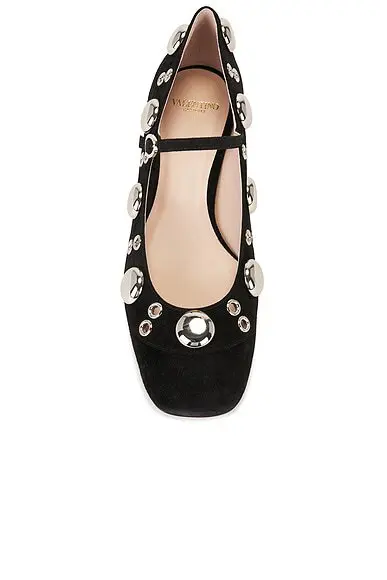 Valentino Garavani Nellcote Ballerina Pump - Nero
