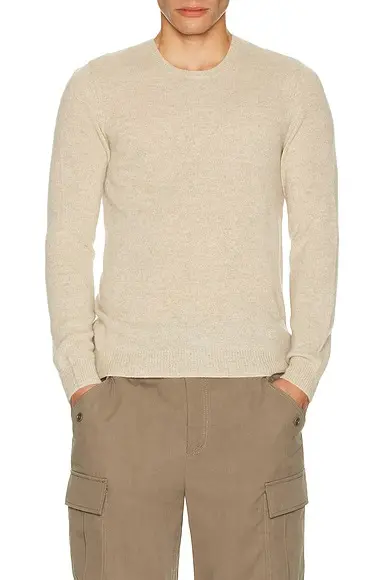 Onia Featherweight Cashmere Crew Neck Sweater