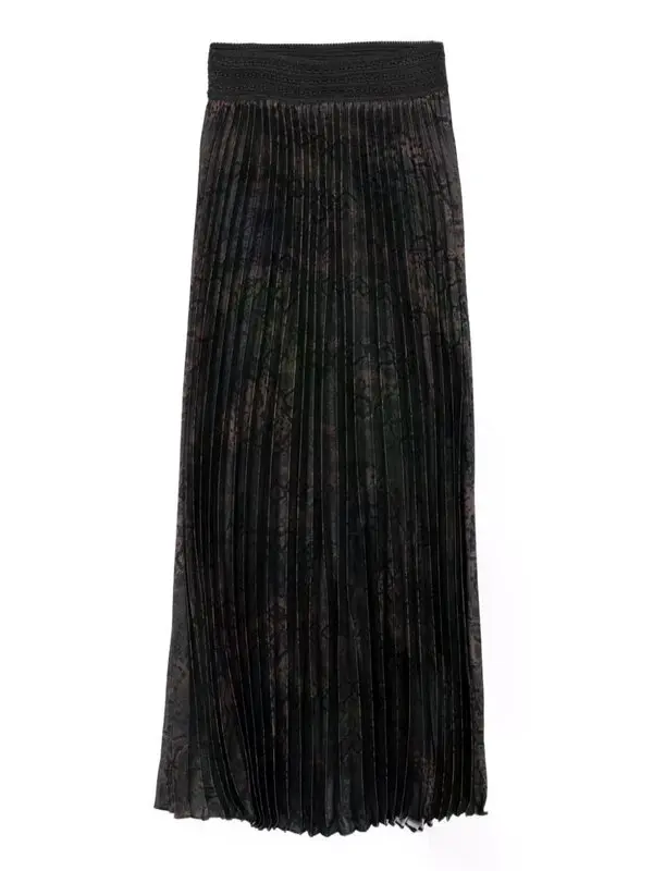 Ba&sh Pleated Maxi Skirt - Brown