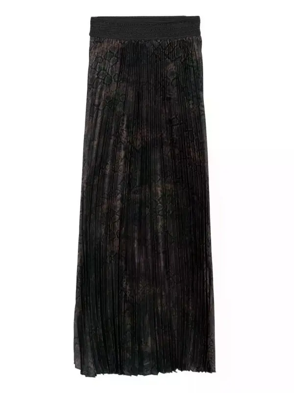 Ba&sh Pleated Maxi Skirt - Brown