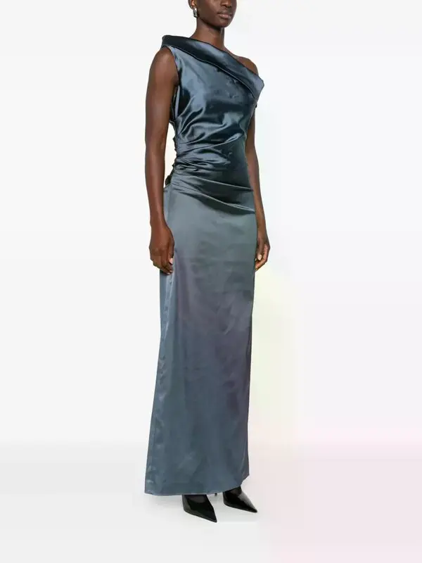 Max Mara Draped Off-the-shoulder Dress