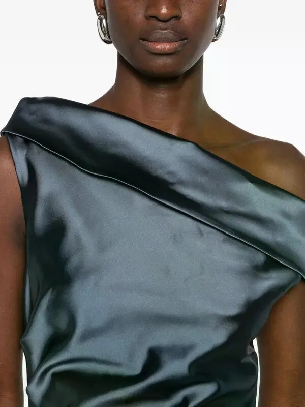 Max Mara Draped Off-the-shoulder Dress