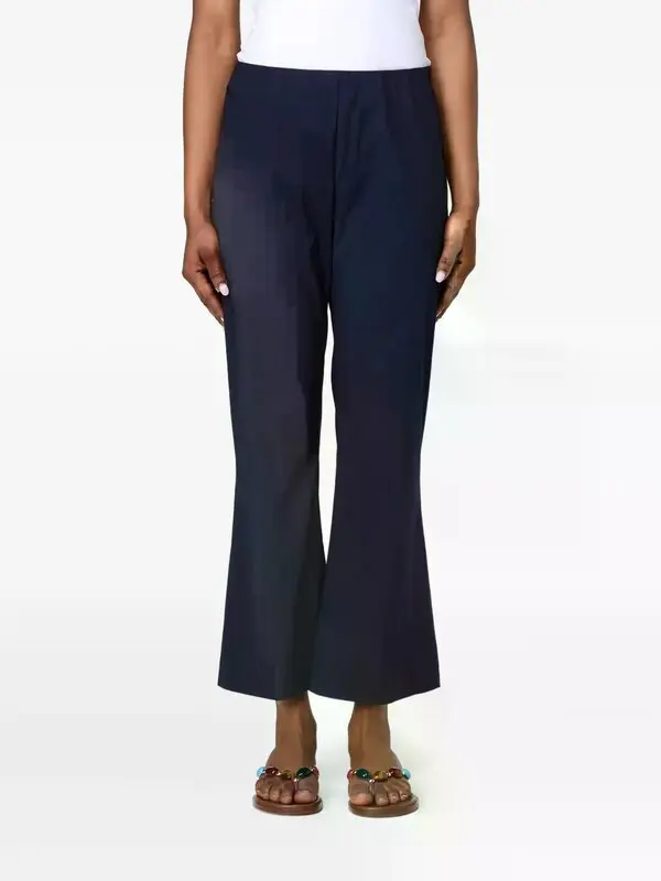 Liviana Conti Cotton-blend Flared Trousers