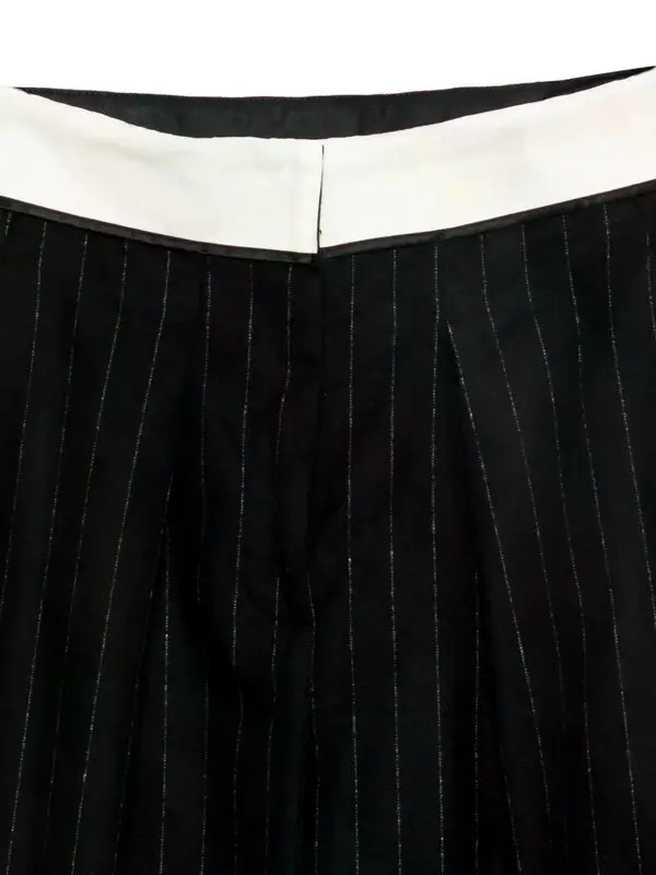 FORTE_FORTE Pinstripe Wide-leg Trousers