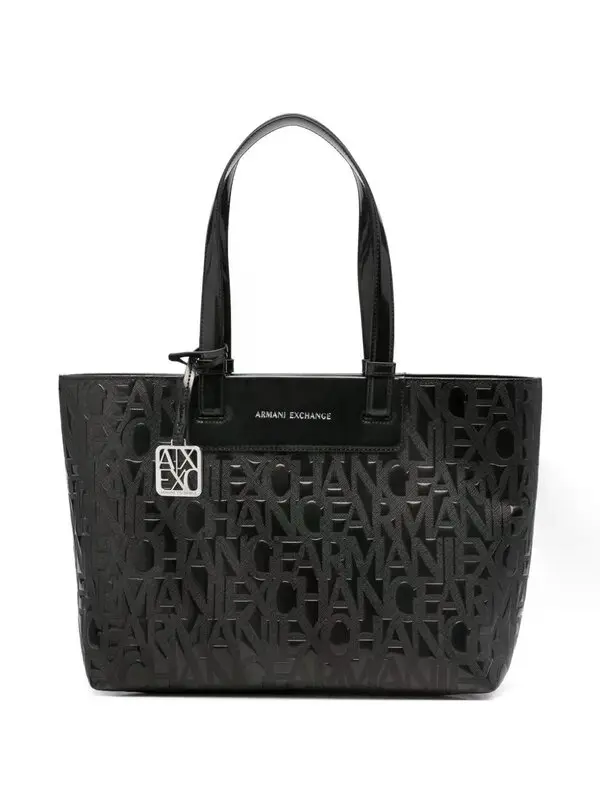 Armani Exchange Logo-embossed Tote Bag