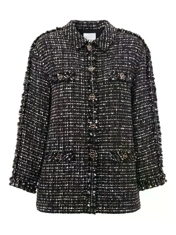 WEILL Fringed Tweed Overshirt