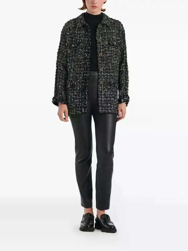 WEILL Fringed Tweed Overshirt