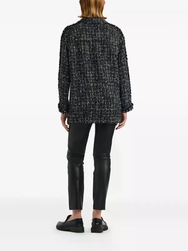 WEILL Fringed Tweed Overshirt