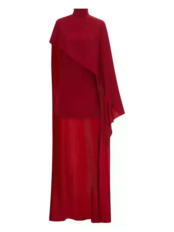 TALLER MARMO Carrington Cape Mini Dress - Red