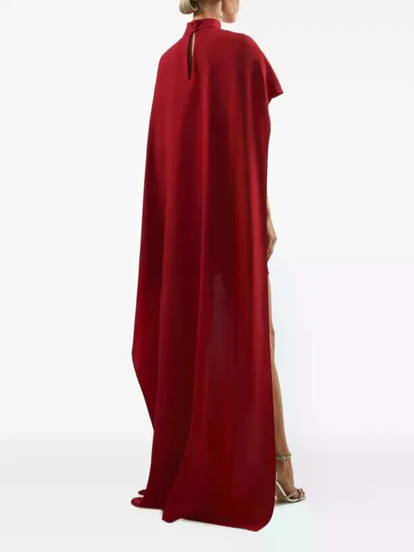 TALLER MARMO Carrington Cape Mini Dress - Red