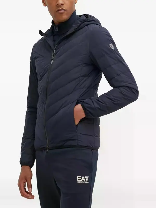 EA7 Hooded Quilted Jacket