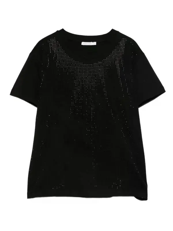 Patrizia Pepe Rhinestone-embellished T-shirt