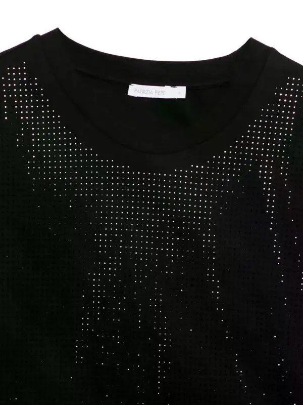 Patrizia Pepe Rhinestone-embellished T-shirt