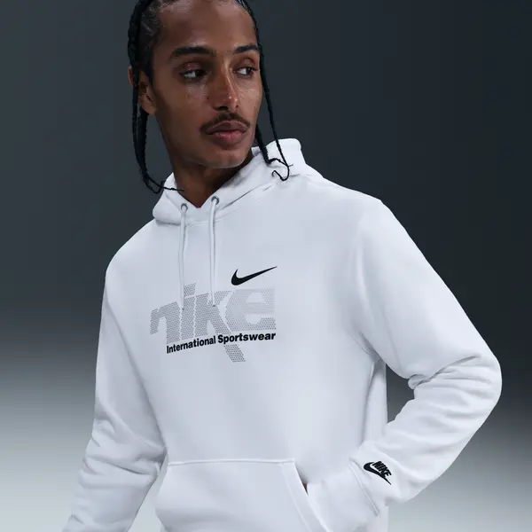 Nike Sportswear Club Fleece Pullover Hoodie - White