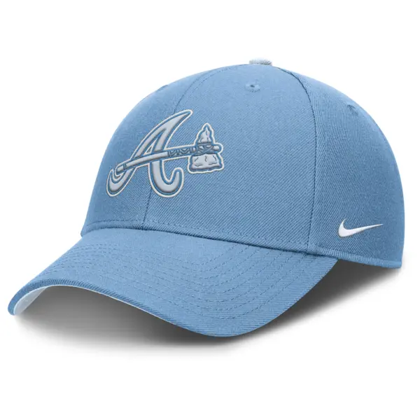 Nike Atlanta Braves Rise Dri-fit Mlb Adjustable Hat - Blue