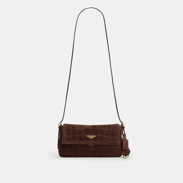 COACH OUTLET Etta Flap Shoulder Bag - Gold/maple