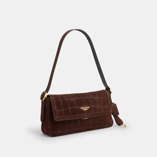 COACH OUTLET Etta Flap Shoulder Bag - Gold/maple