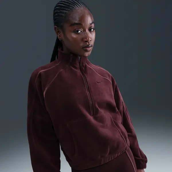 Nike One Therma-fit 1/2-zip Top - Red
