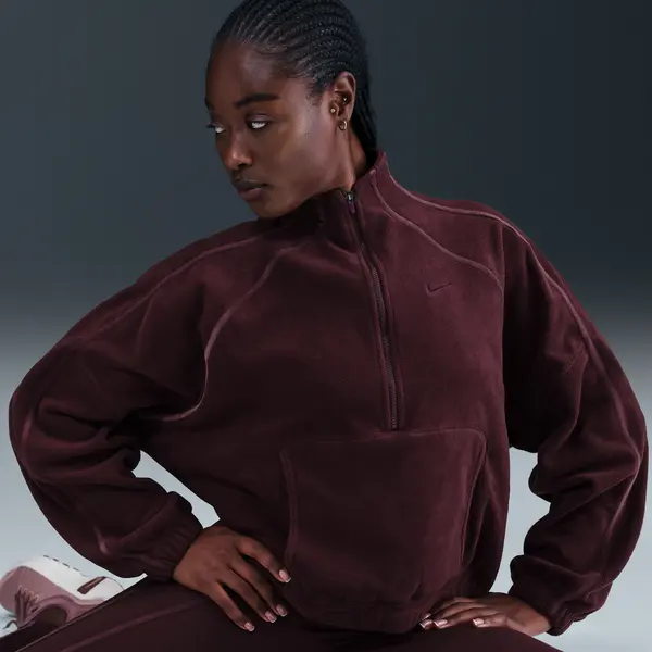 Nike One Therma-fit 1/2-zip Top - Red