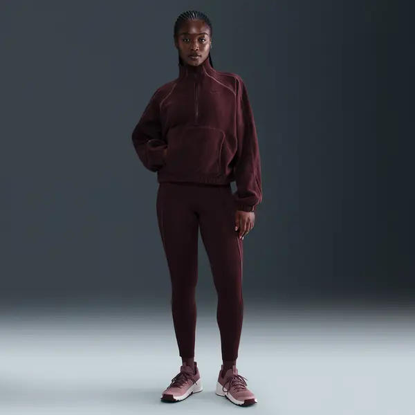 Nike One Therma-fit 1/2-zip Top - Red