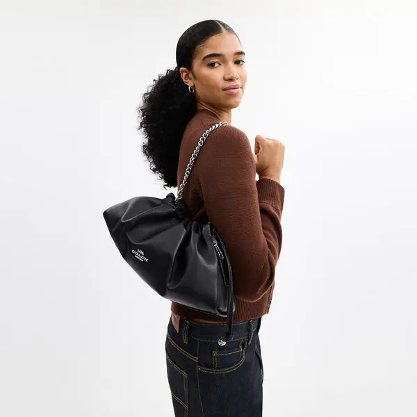 COACH OUTLET Coach Faye Large Shoulder Bag - Silver/black