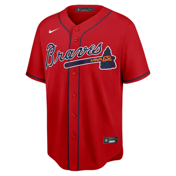 Nike Mlb Atlanta Braves Replica Baseball Jersey - Red