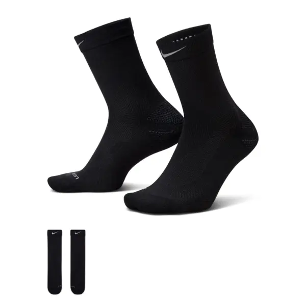 Nike Running Lightweight Wool Crew Socks - Black