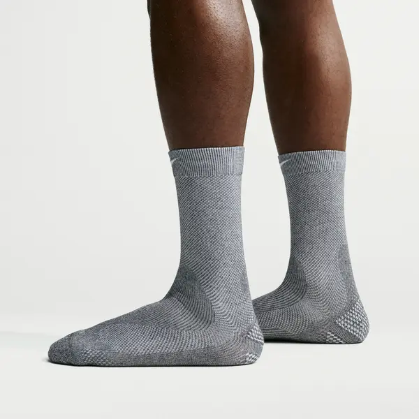 Nike Run Lightweight Running Crew Socks - Grey