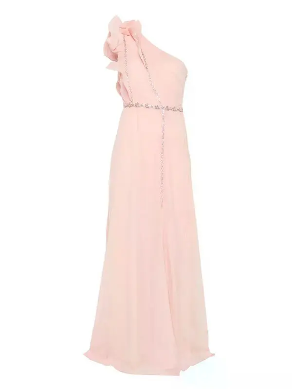 RAHIL HESAN Ruffled Maxi Gown