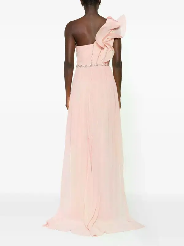 RAHIL HESAN Ruffled Maxi Gown