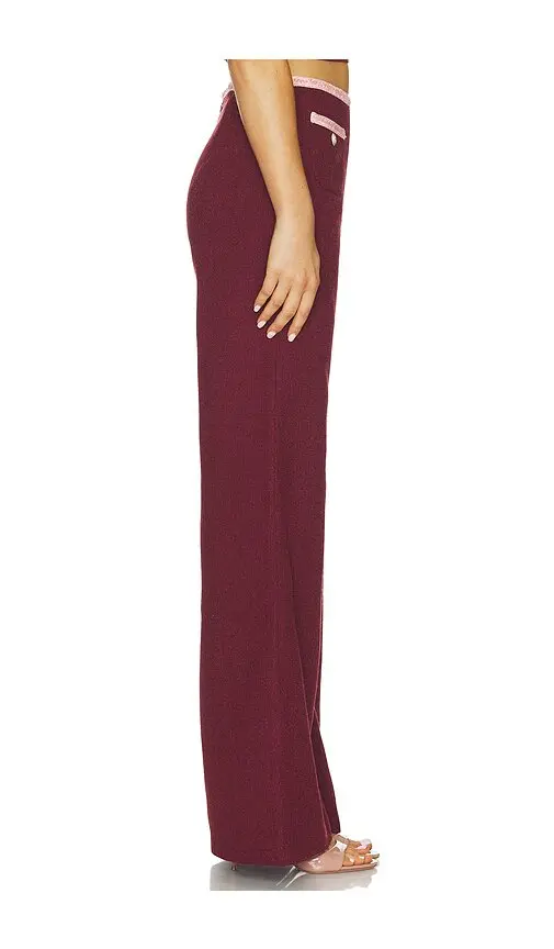 Amanda Uprichard X Revolve Windsor Pant - Wine