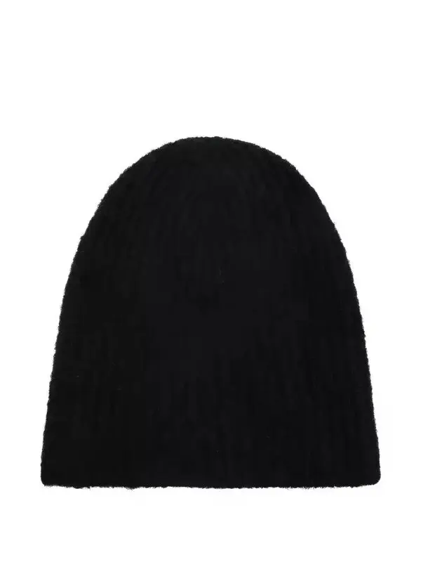ROBERTO COLLINA Ribbed Beanie - Black