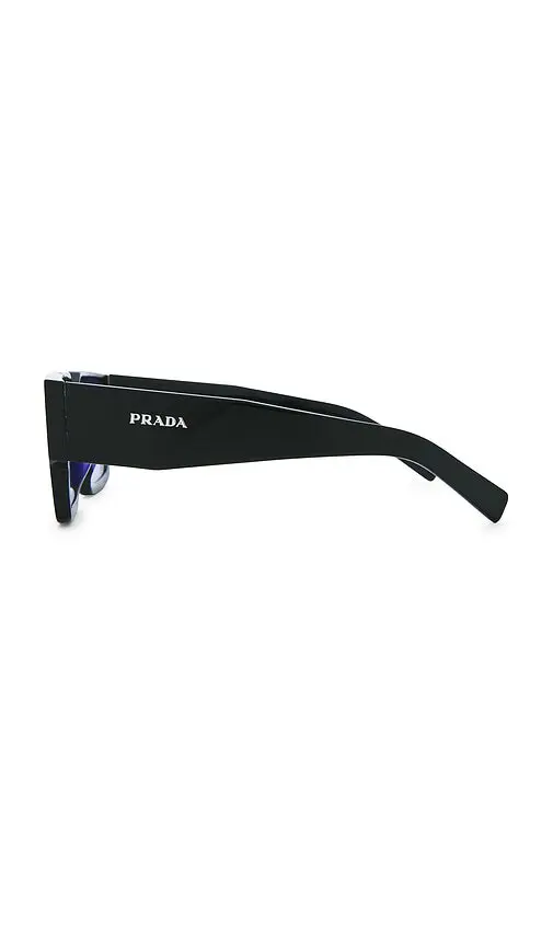 Prada Rectangular Sunglasses - Black