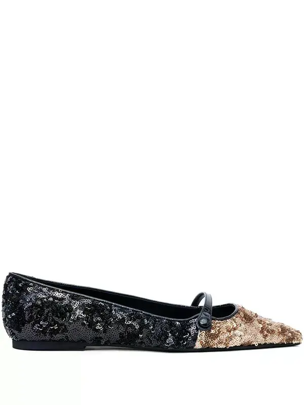 N°21 Sequin-embellished Ballet Flats