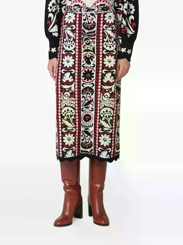 Farm Rio Tapestry Straight Skirt