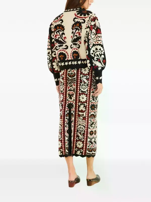 Farm Rio Tapestry Straight Skirt