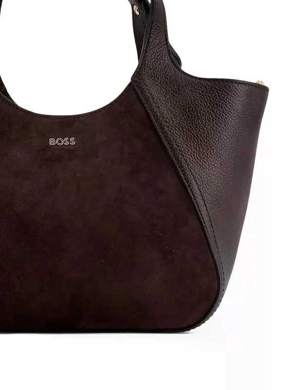 BOSS Logo-plaque Panelled Tote Bag