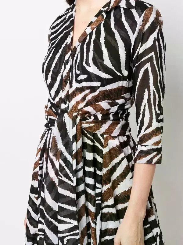 Samantha Sung Aster Sepia Shirt Dress