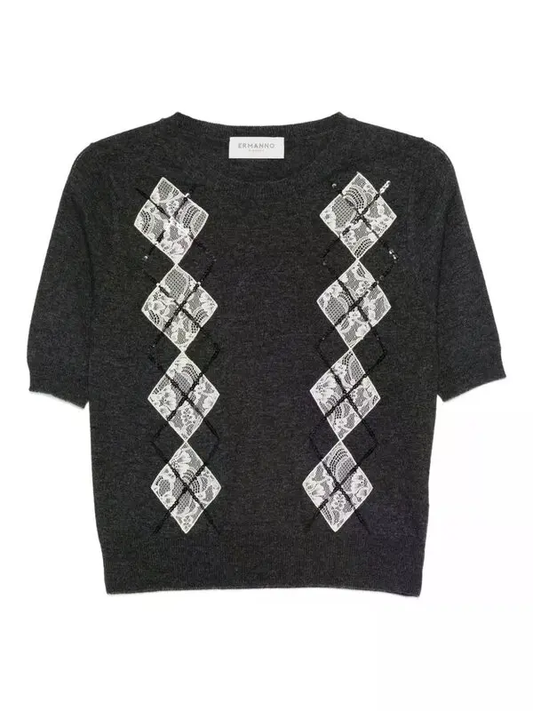 ERMANNO FIRENZE Sequin-embellished Sweater