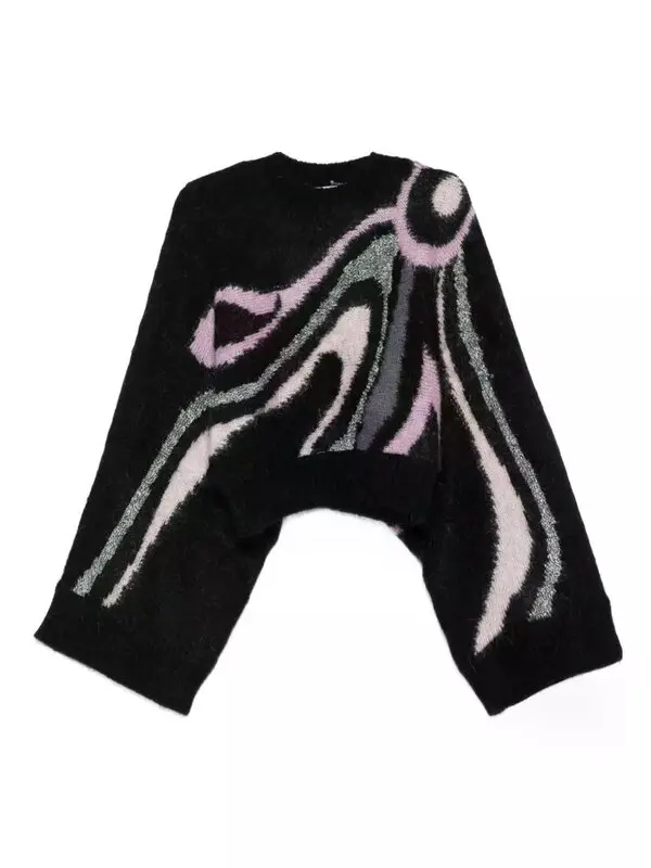 Emilio Pucci Marmo-print Cropped Sweater