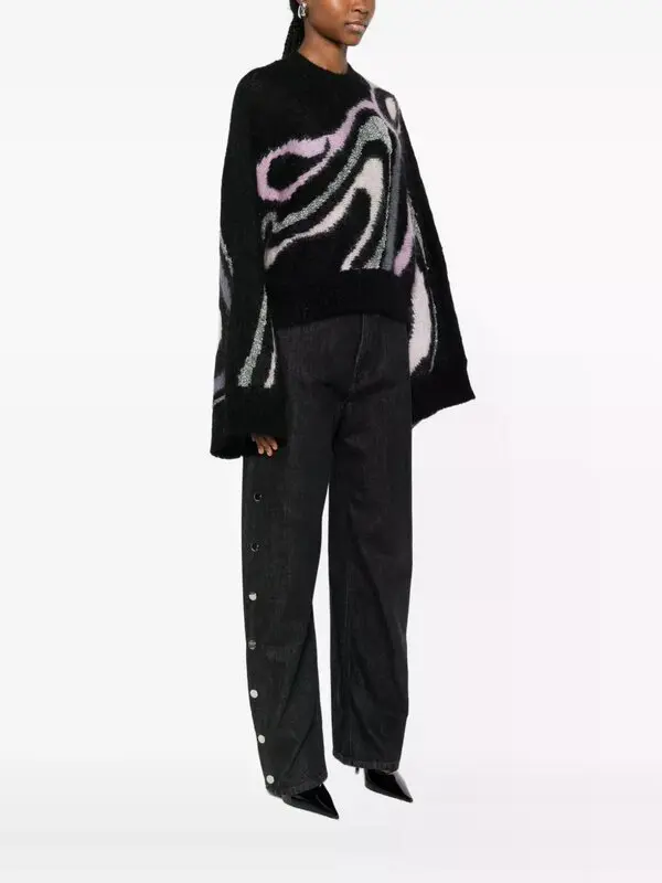 Emilio Pucci Marmo-print Cropped Sweater