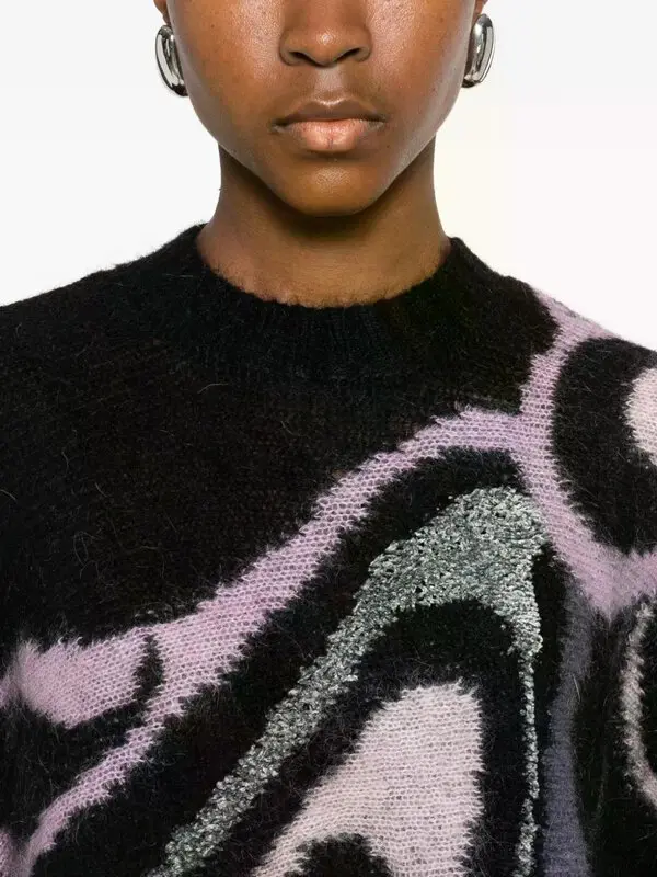Emilio Pucci Marmo-print Cropped Sweater