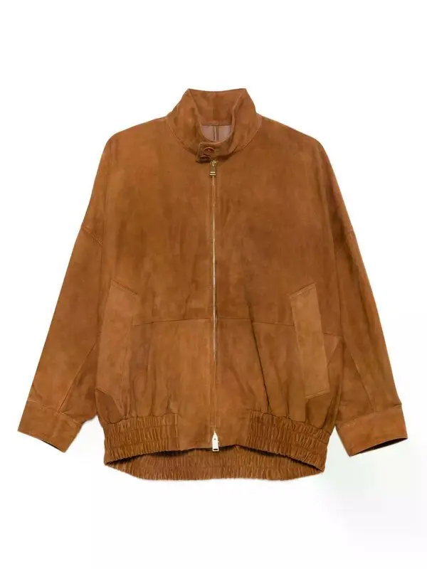 DARKPARK Leather Bomber Jacket