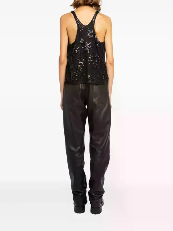 Zadig&Voltaire Tarysa Sequin Racerback Top