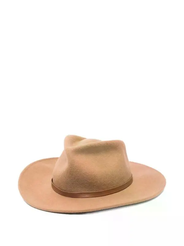 COCCINELLE Lise Wide Brim Hat - Brown