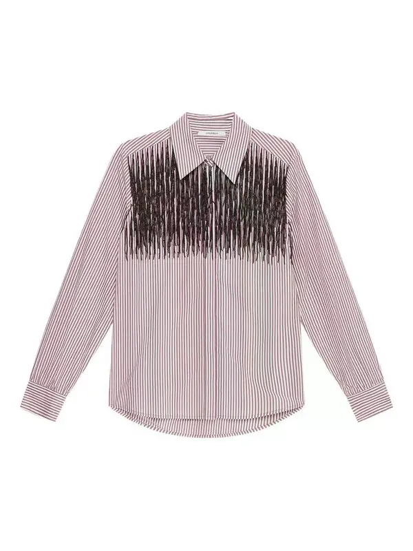 Malìparmi Striped Sequin-embellished Shirt