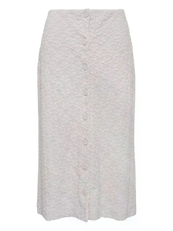 JIL SANDER 3d-flower Button Skirt