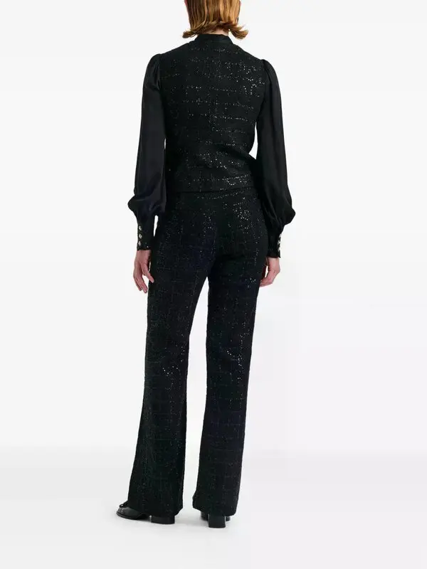 WEILL Tweed Trousers With Sequin Embellishments