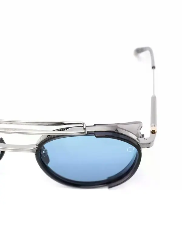 AKONI Round-frame Sunglasses - Grey